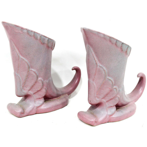 Niloak | Art | Vintage Niloak American Art Pottery Pink 7 Cornucopia ...